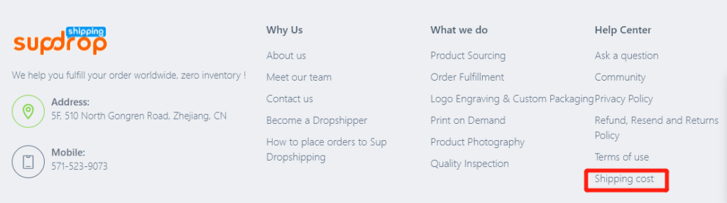 How to use Sup Shipping Cost Calculator? - Supdropshipping | Help you ...